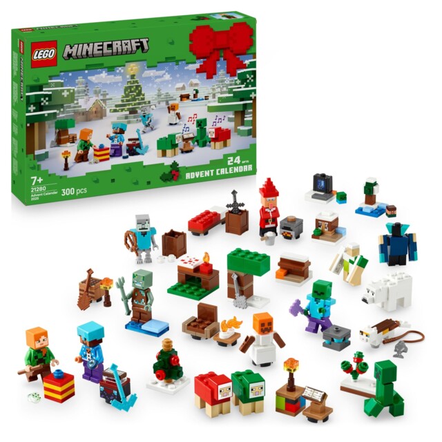 Lego Minecraft Advent Calendar 2025 For 7+ Year Old Boys Girls - by ...