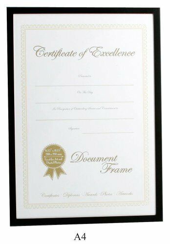 Black Surround Document A4 Size Frame by eBay | ufurnish.com