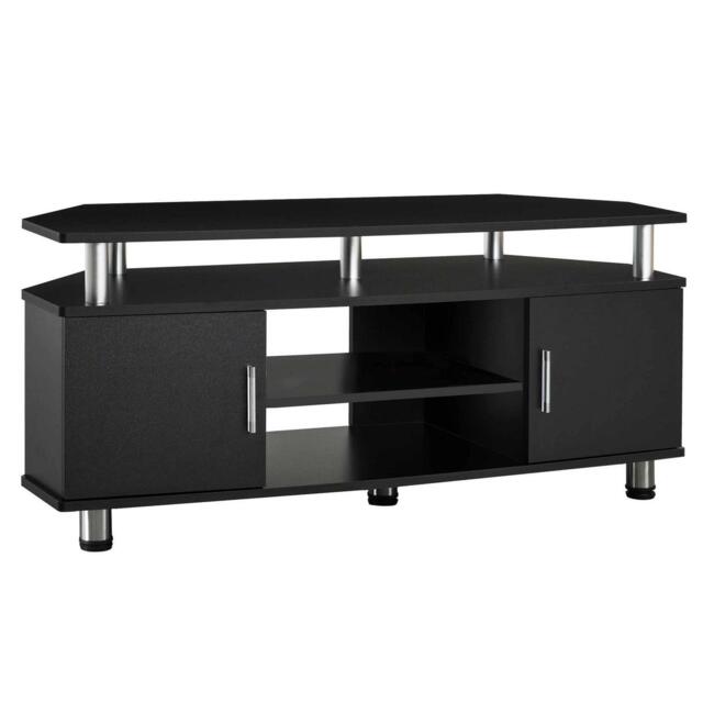 Homcom Tv Unit Cabinet With Storage Shelves And Cupboard Entertainment ...