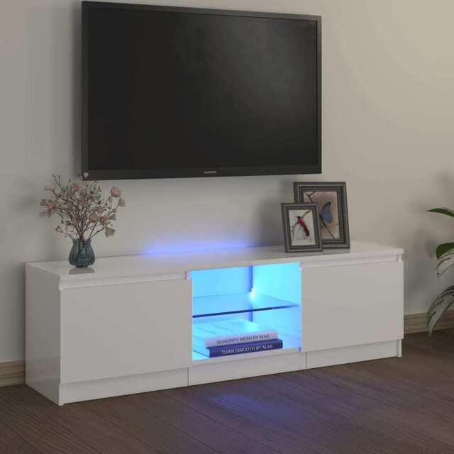 Tv Cabinet With Led Lights Tv Stand Tv Unit Hall Entertainment Cenrtre ...