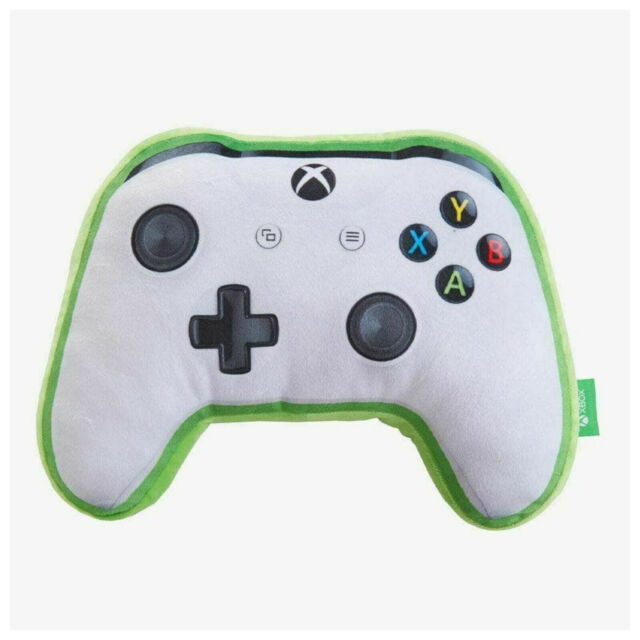 Official Microsoft Xbox Controller White Shaped Plush Gaming Cushion by ...