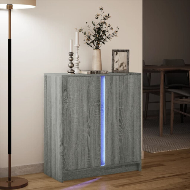 Led Sideboard Cabinet Home Storage Display Cupboard Buffet Rgb Led by ...