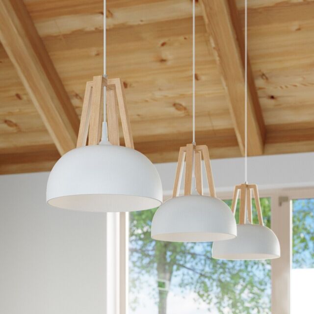 Pendant Lamp Steel, Wood Casco Modern Design E27 - Lighting Ceiling by ...