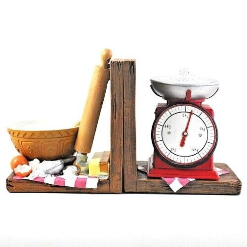 Pair Of Baking Bookends - Baking Pastry Chef Kitchen Home Cook Gift by ...