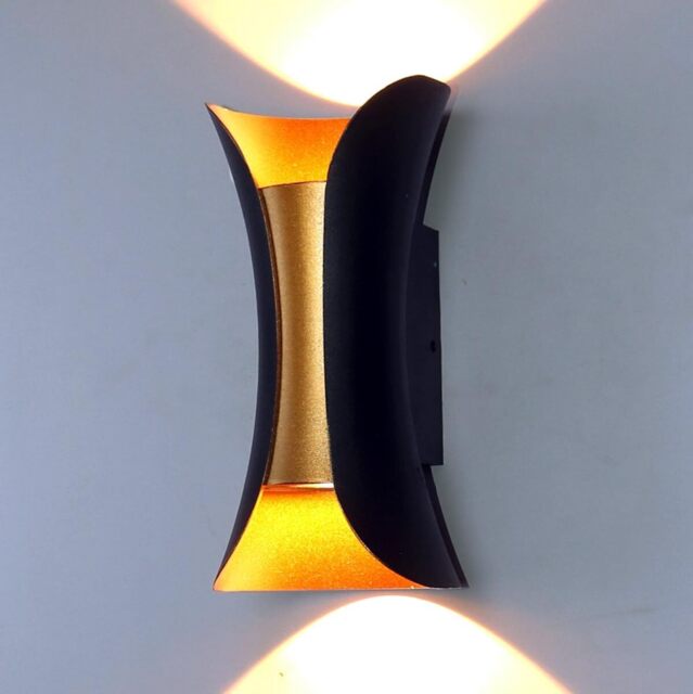 Modern Led Wall Light Sconce Ip65 Waterproof Up Down Hourglass Design ...