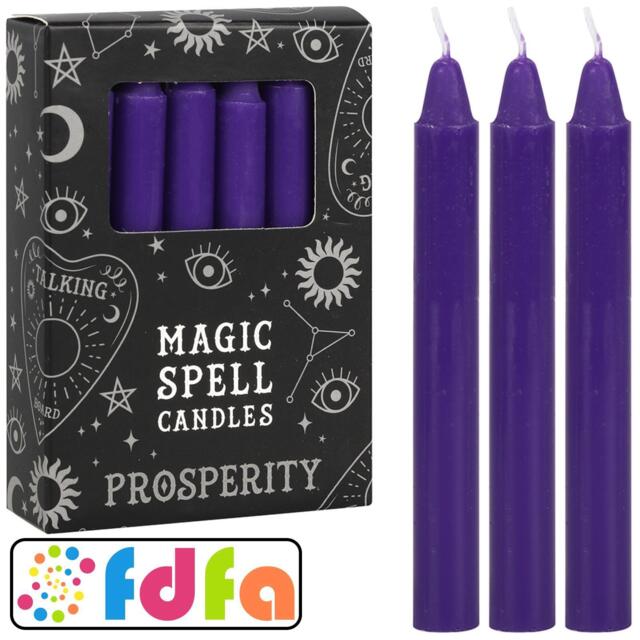 Something Different Purple Spell Candles X 12 Prosperity Witch Gift by ...
