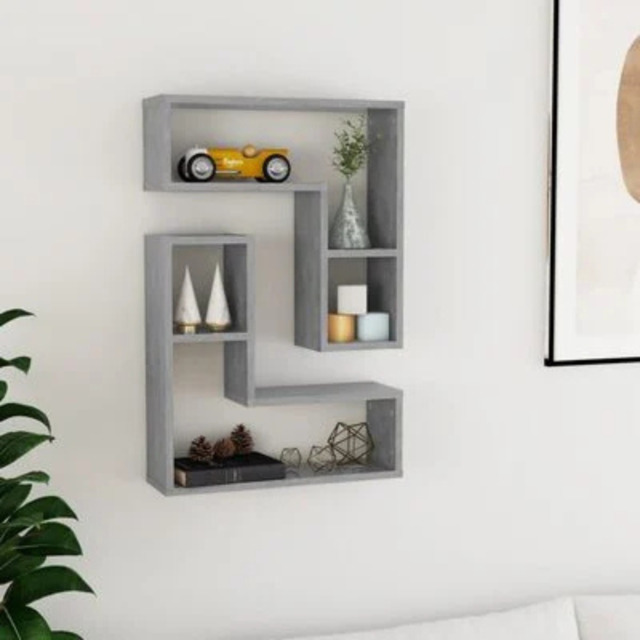 2p Space Saving Floating Wall Cube Shelves Display Shelf Bookshelf by ...