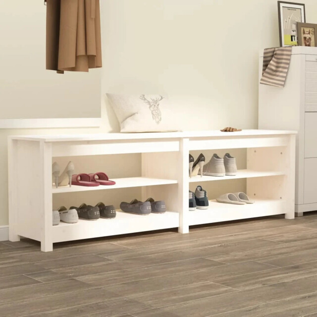Solid Wood Pine Shoe Bench Hallway Shoe Storage Cabinet Multi Colors by ...