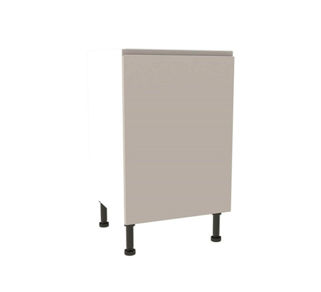 Homebase Handleless Cashmere Gloss 500mm Base Unit Kitchen Cabinet by ...