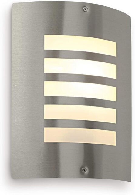 Outdoor Wall Light Curved Mains Powered Ip44 Weatherproof E27 Led by ...