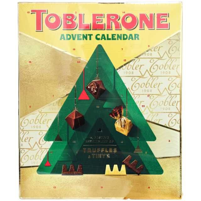Toblerone Milk & White Chocolate Advent Calendar 204g, Christmas by ...