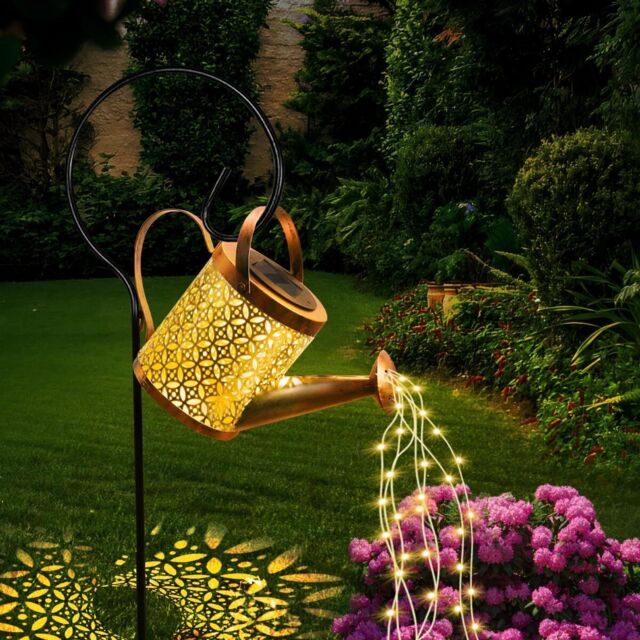 Solar Watering Can Lights, Led Garden Pathway String Lights, by eBay ...