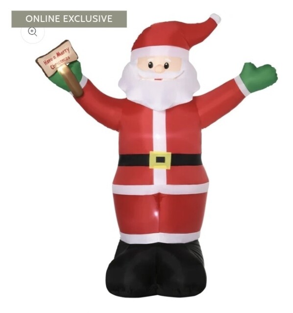 8ft Christmas Inflatable Santa Claus Lighted Blow Up Led Light by eBay ...