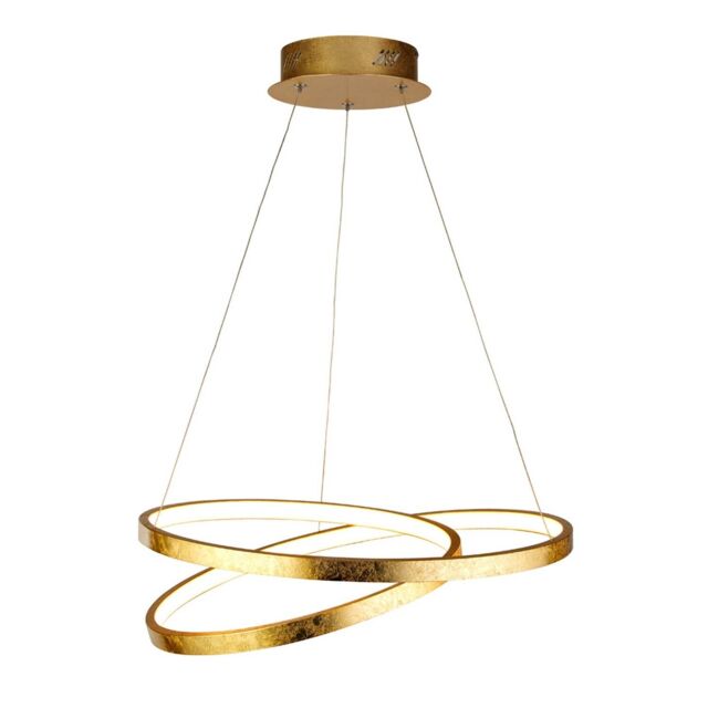 Led Gold Leaf Finish Design Dining Room Home Ceiling Pendant Light by ...