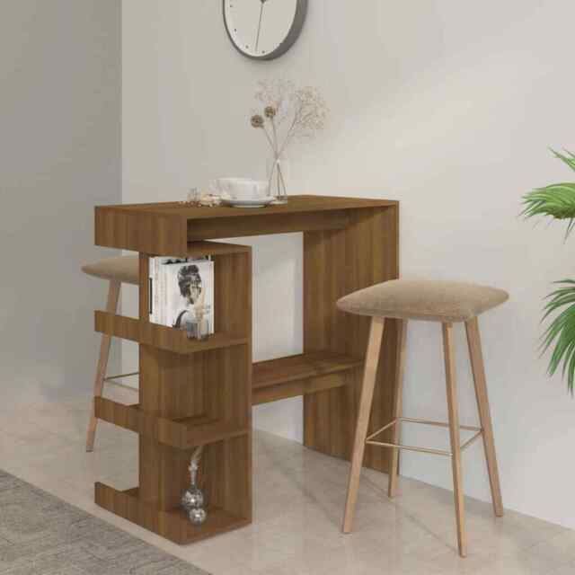 Bar Table With Storage Rack Chipboard Bar High Table Multi Colours by ...