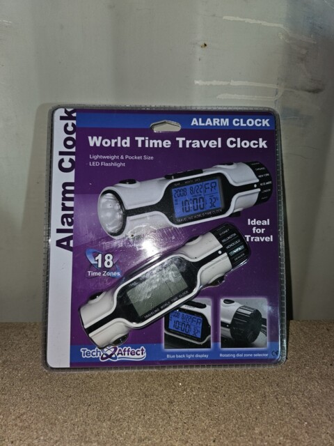 World Time Travel Clock Multi Time Zone Digital Travel Alarm Clock by ...
