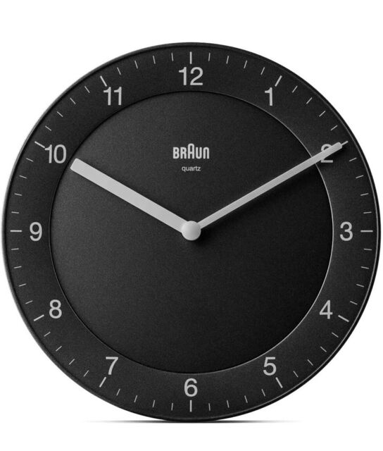 Braun Bc06b Classic Wall Clock 20cm Diameter In Black by eBay ...