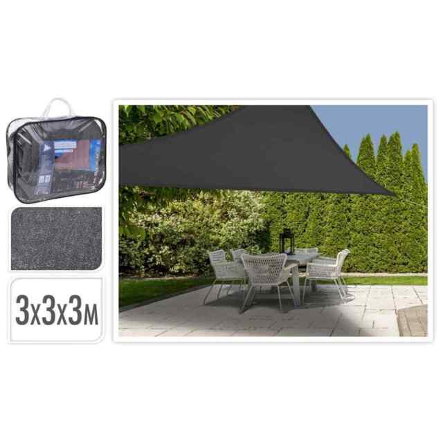 Progarden Shade Cloth Triangle Dark Grey 3x3x3 M by eBay | uFurnish.com