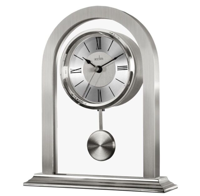 Acctim Clocks Acctim Silver Finish Quartz Mantle Clock Pendulum by eBay ...