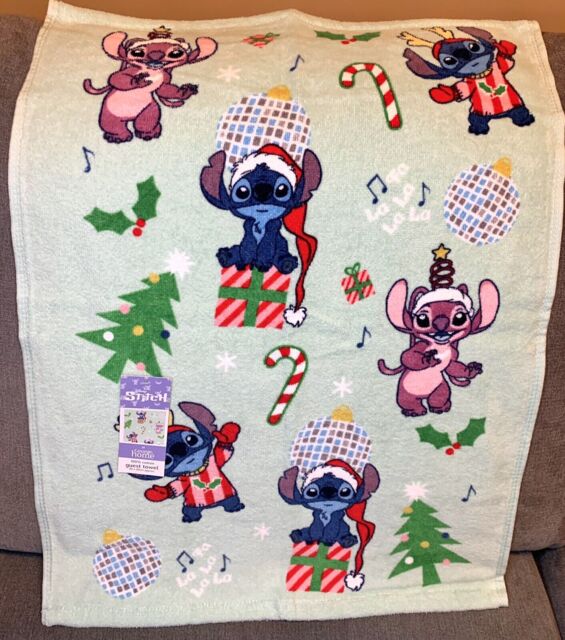Disney Stitch Christmas Guest Towel 40cm X 60cm From Asda George by ...