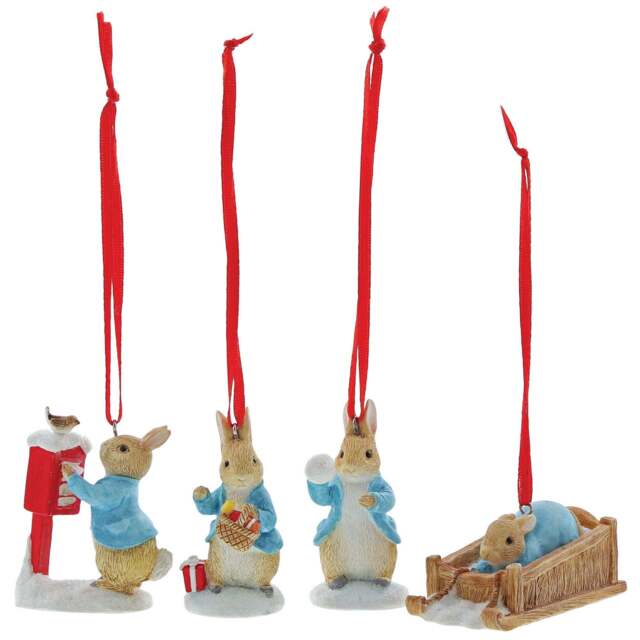 Peter Rabbit Set Of 4 Hanging Ornaments By Beatrix Potter by eBay ...