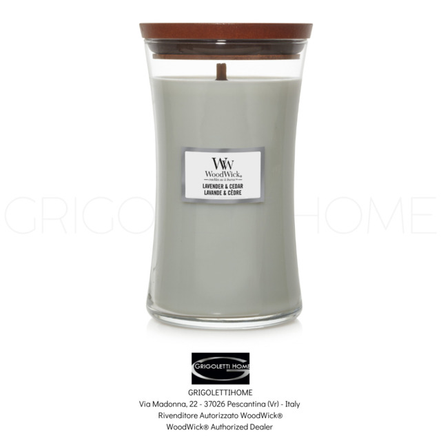 Woodwick - Large Hourglass Candle - Lavender And Cedar - Retailer by ...