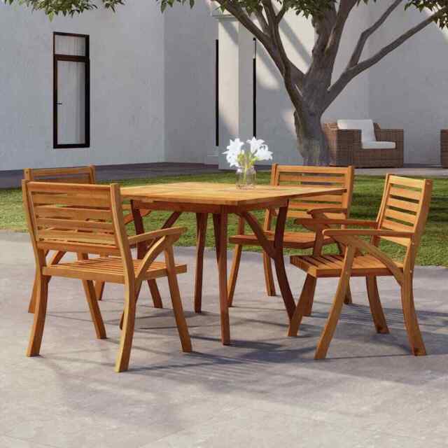 Garden Table Outdoor Coffee Table Wooden Dining Table Solid Wood by ...