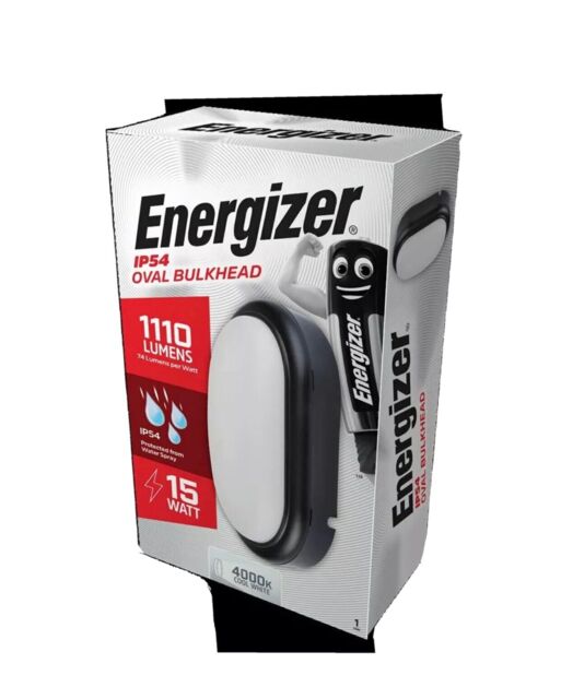 Energizer 15w Oval Bulkhead Weatherproof Ip54 Led Outdoor Wall Light by ...