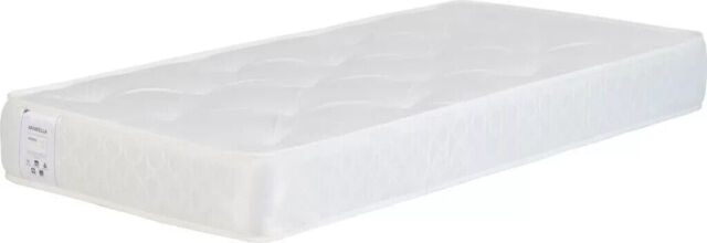 Arabella 3ft Single Mattress In Ivory Fabric by eBay | ufurnish.com