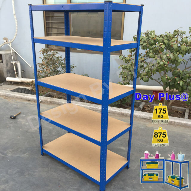 Garage Shed Racking Storage Shelving Units Boltless Metal Shelves by ...