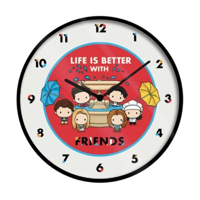 Friends Life Is Better With Friends Chibi Wall Clock 25cm by eBay ...