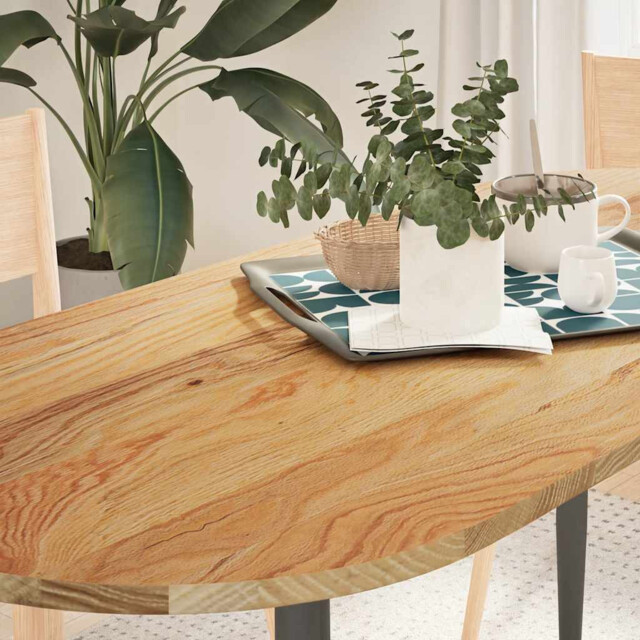 Table Top Replacement Board Diy Dining Table Top Solid Wood Oak Oval by ...