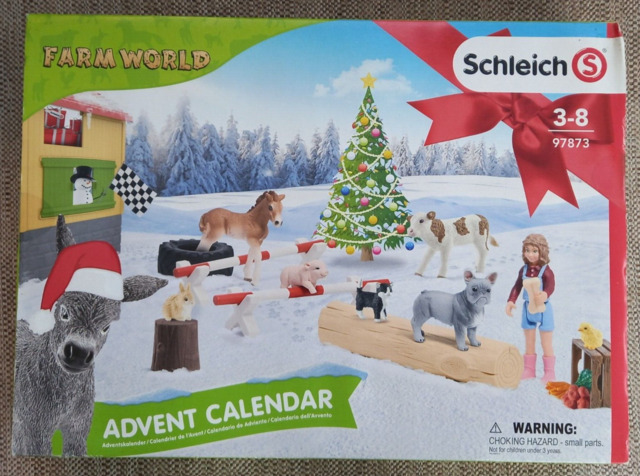 Schleich 2019 Farm World Advent Calendar 97873 Retired Animal Rare Set ...
