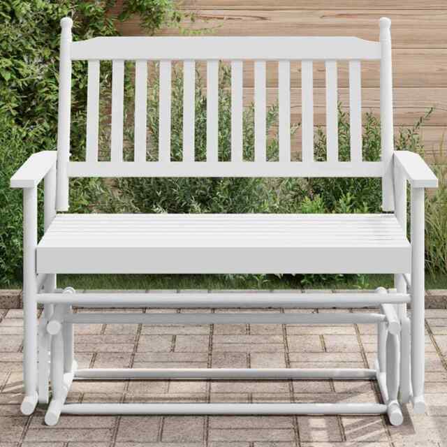 Glider Bench Rocking Bench Outdoor Bench Garden Bench Solid Wood by ...