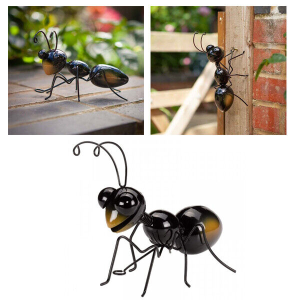Medium Metal Ant Garden Wall Art Garden Insect Fence Ornament Indoor by ...