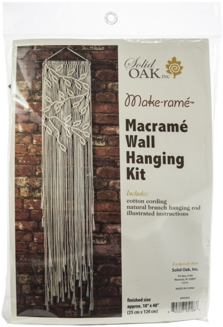 Solid Oak Macrame Wall Hanging Kit-leaves & Branches Mwh005 by eBay | ufurnish.com