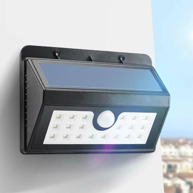 Outdoor Leds Solar Powered Wall Security Lights Pir Motion Sensor by ...