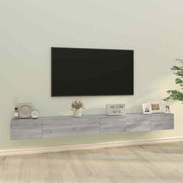 3 Piece Tv Cabinet Set White Engineered Wood by eBay | ufurnish.com