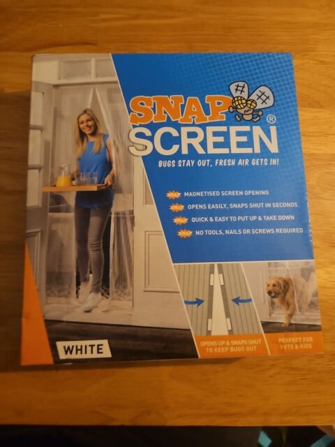 Jml Snap Screen Magnetised Mesh Anti Bug Door Curtain - White by eBay ...