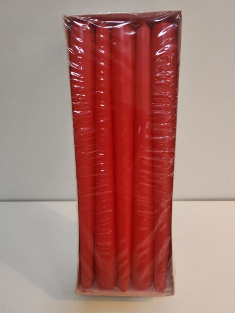 Price's Candles 10-pack Red Wax Dinner Candles - 7 Hours Burn Time by ...