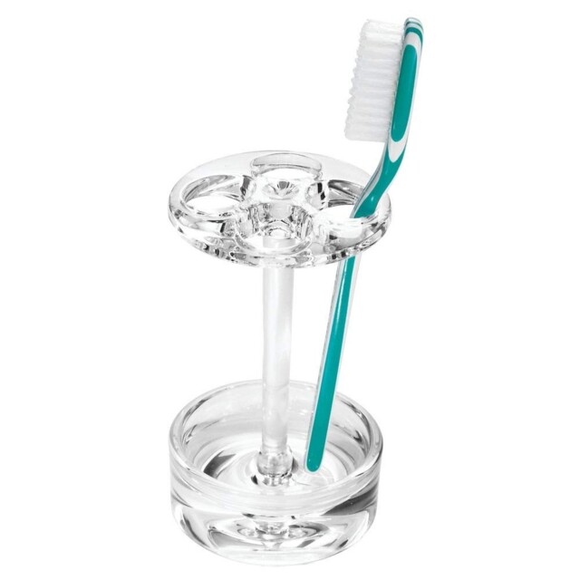 Idesign 55520 Eva Round Toothbrush Holder/stand, Made Of Plastic, by ...