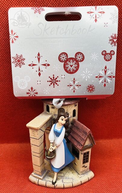 Disney Store Belle Sketchbook Hanging Christmas Ornament Beauty & by ...