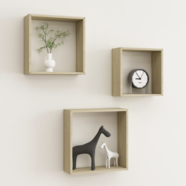Wall Cube Shelves Bookcase Storage Shelf Display Hanging Shelf 3 Pcs by ...