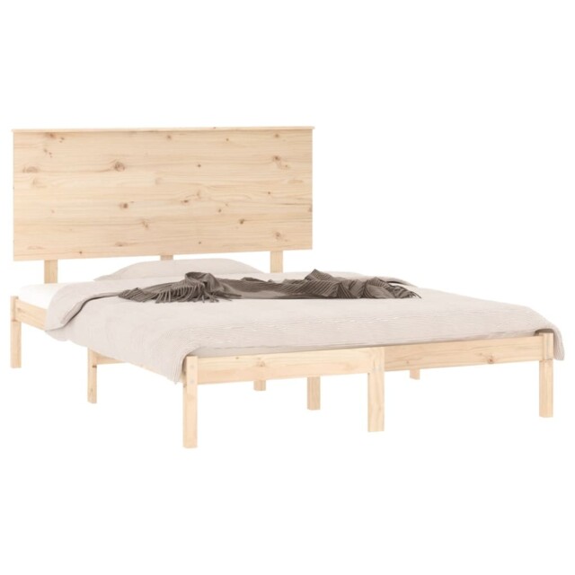 Solid Wood Pine Bed Frame Wooden Bedstead Bed Base Multi Colours/sizes by eBay | ufurnish.com