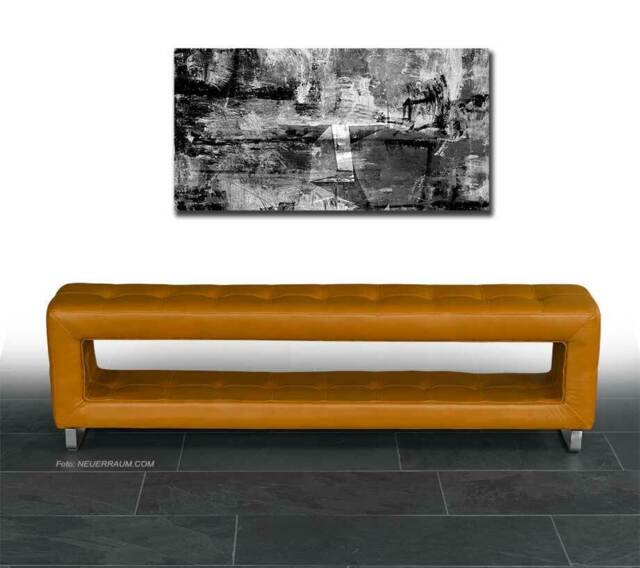 Long Narrow Leather Bench For Corridor Flure Or Narrow Entrès 150 X 30 ...