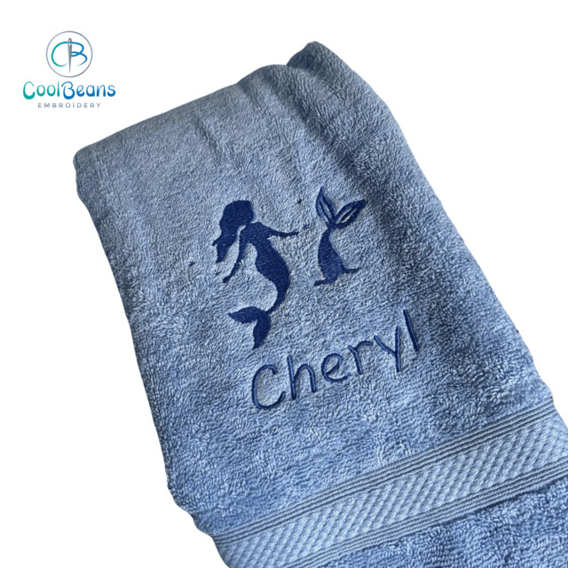 Mermaids Towel - Personalised - Flannel / Hand Towel / Bath Towel by ...