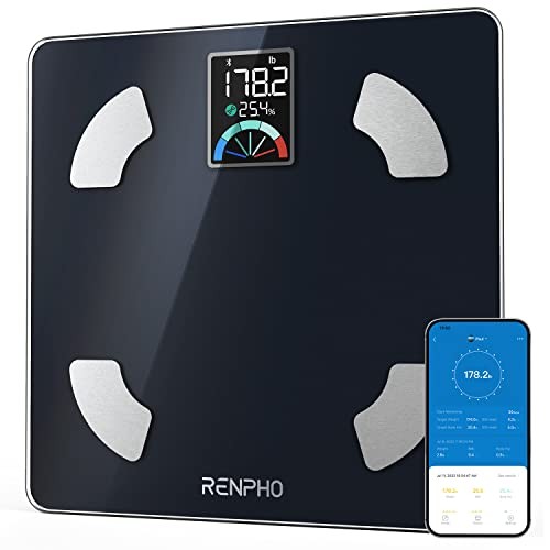 Renpho Scale For Body Weight And Bmi, Large Va Screen Body Fat Scale ...