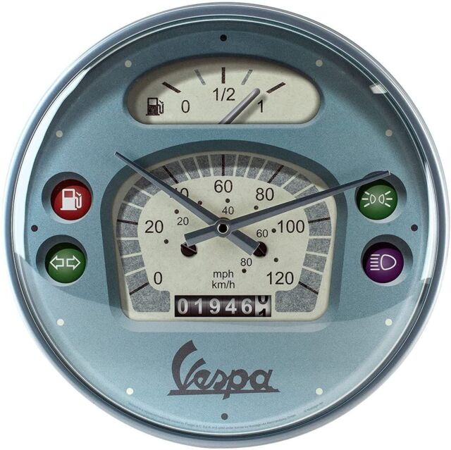 "Nostalgic-art - Wall Clock Kitchen Clock Ø 12"" Analog Metal Battery ...