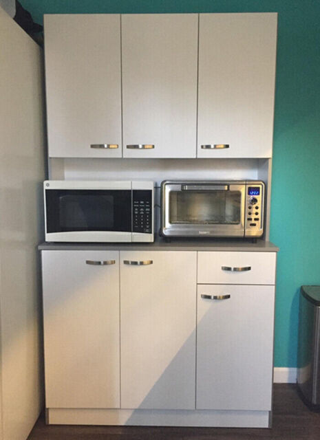 Tall Kitchen Storage Cupboard Cabinet Pantry Freestanding Unit by eBay ...