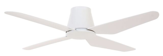 Flush Mount Ceiling Fan With Remote Lucci Airfusion Aria Ctc White 122 ...